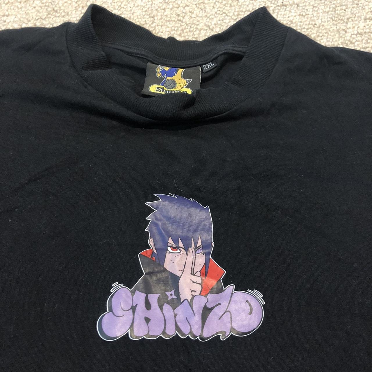 Shinzo Tribe naruto black t-shirt Tag says 2XL but... - Depop