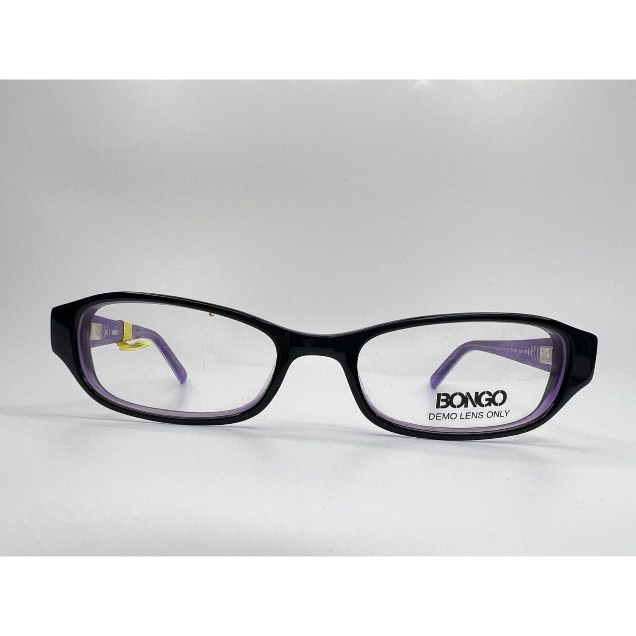 Bongo Eyeglasses B Vicky BLK Purple Black Oval Full... - Depop