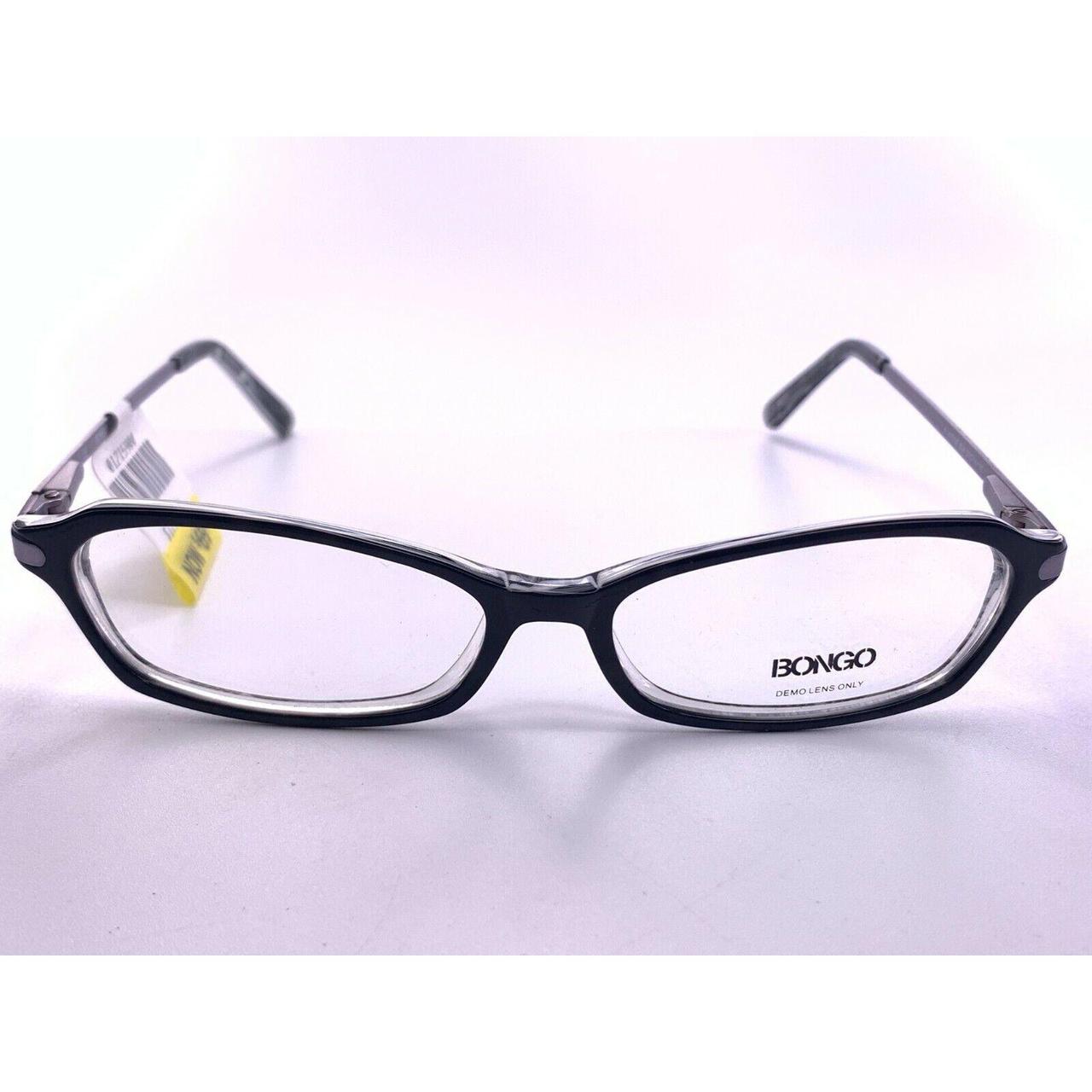 Bongo B Wedge BLK Black Grey Oval Full Rim Glasses... - Depop