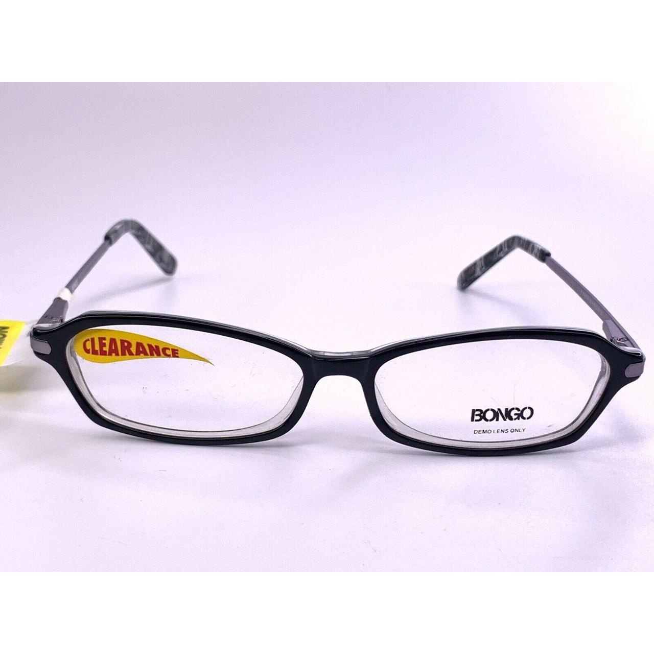 Bongo B Wedge BLK Black Grey Oval Full Rim Glasses... - Depop