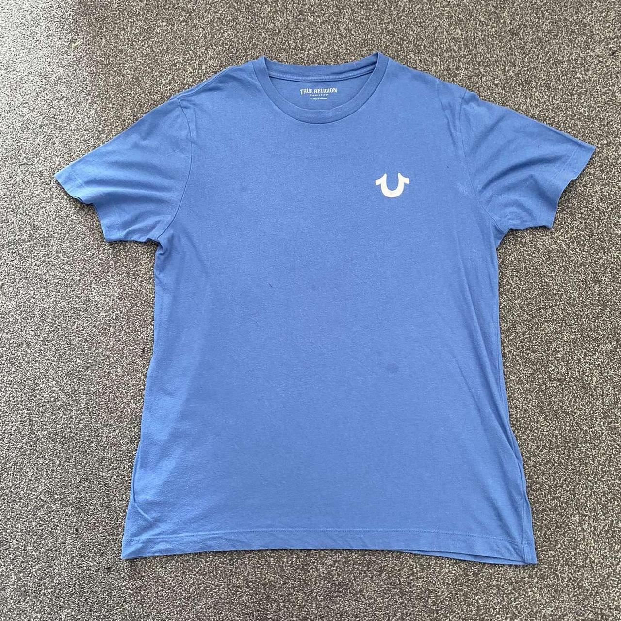 Blue true religion tshirt size medium Only worn a... - Depop