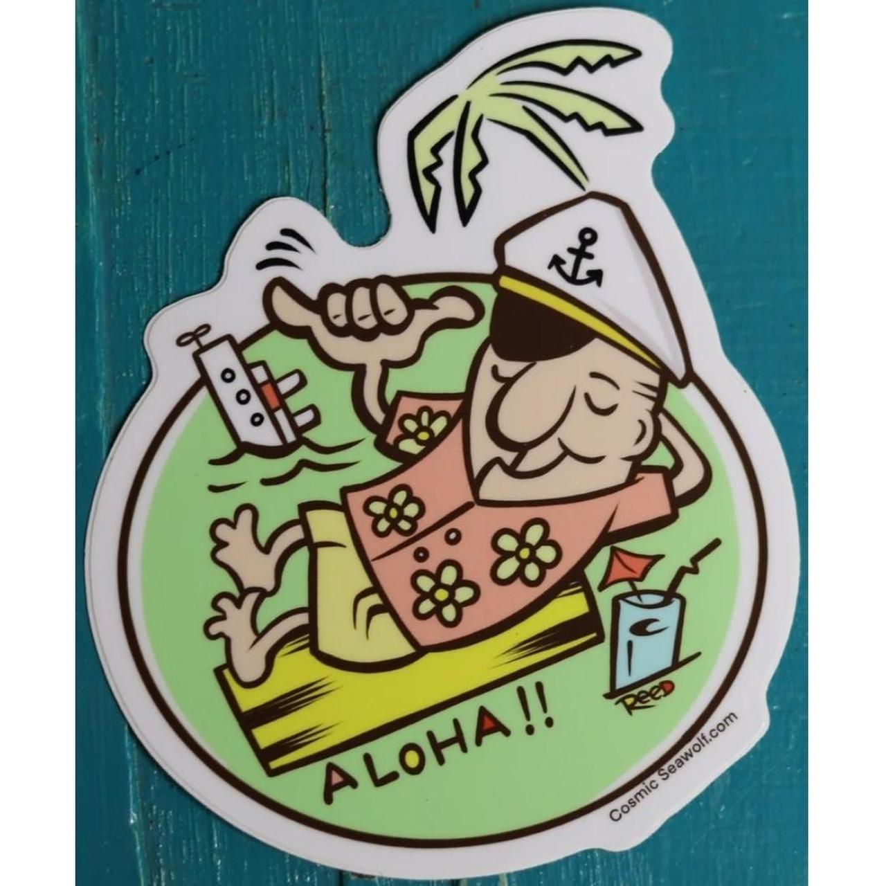 Aloha Cartoon retro Sticker. I Feel like this is the... - Depop