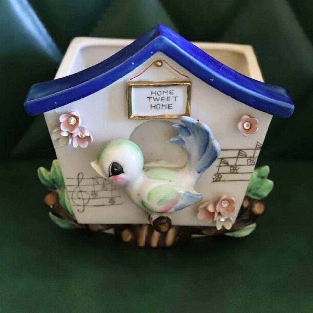 Unique and Rare Vintage Lefton "Home Tweet Home"... - Depop