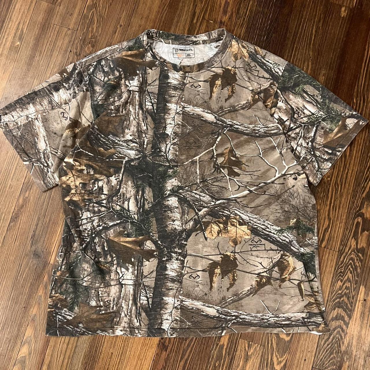 Magellan real tree camo print aop shirt in brown and... - Depop