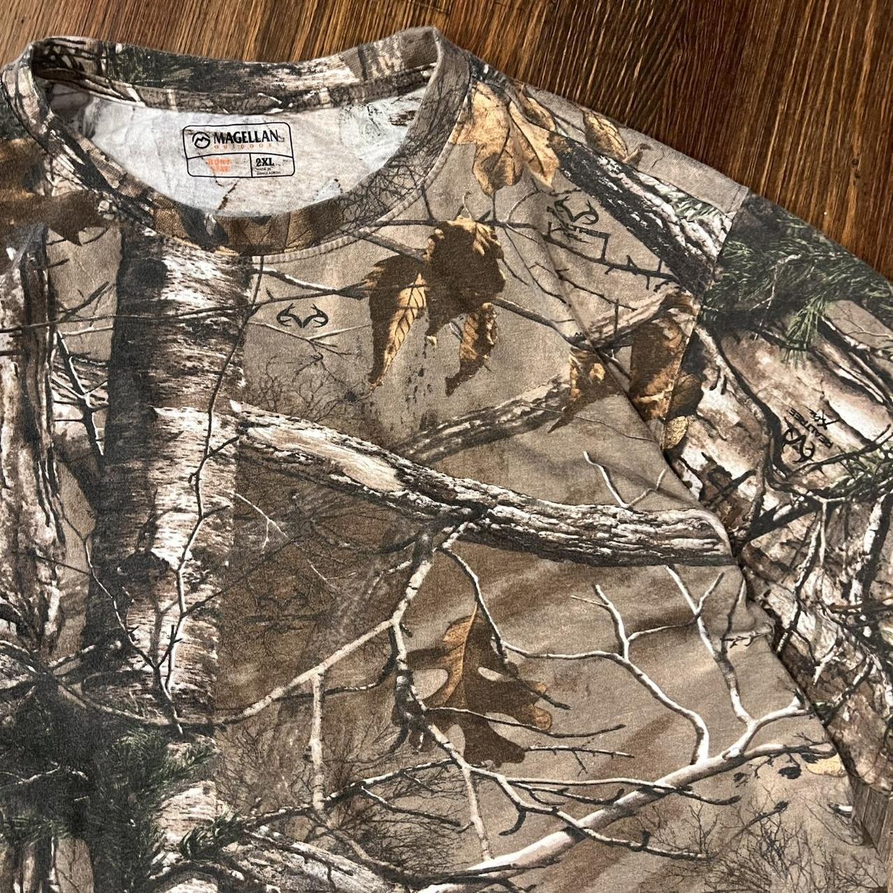 Magellan real tree camo print aop shirt in brown and... - Depop
