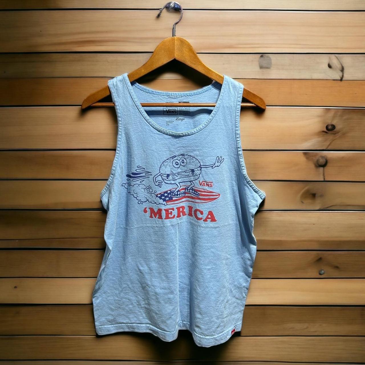 Vans 'Merica Tank Top Size Large - Depop