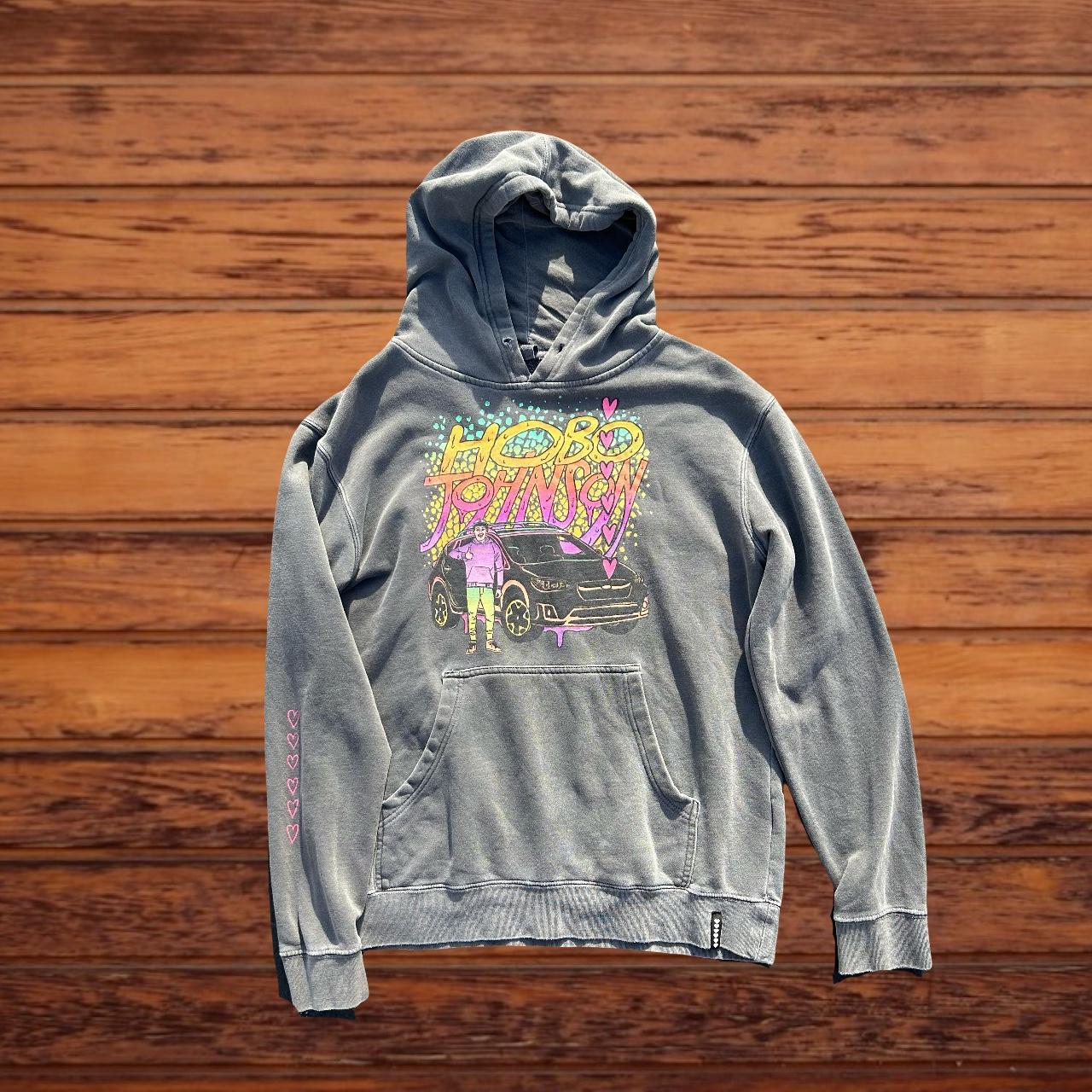 Gray Hobo Johnson Hoodie Size Medium - Depop