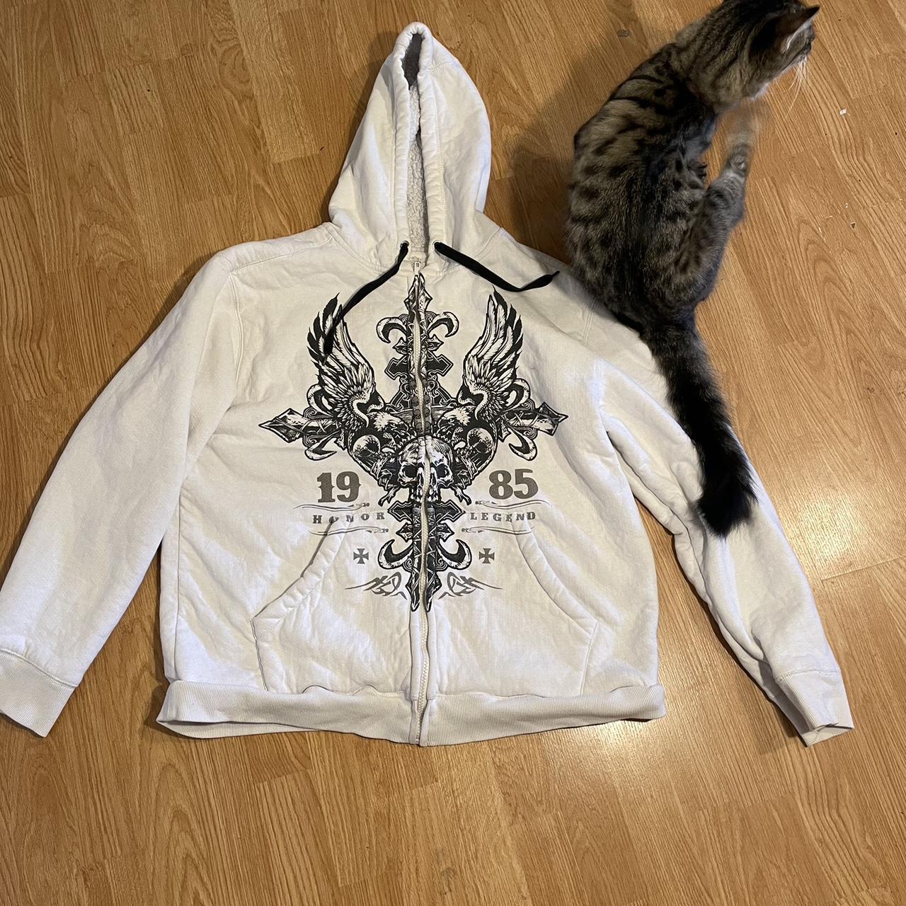 Y2k Route 66 affliction like zip up perfect for... - Depop