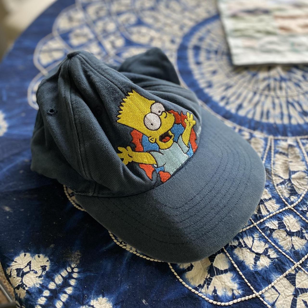 Vintage The Simpsons Hat unisex Blue - Depop