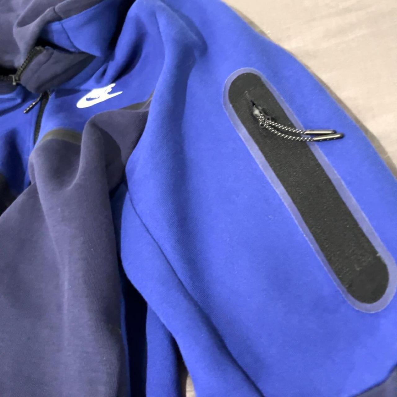 royal blue tech fleece selling as well as the... - Depop