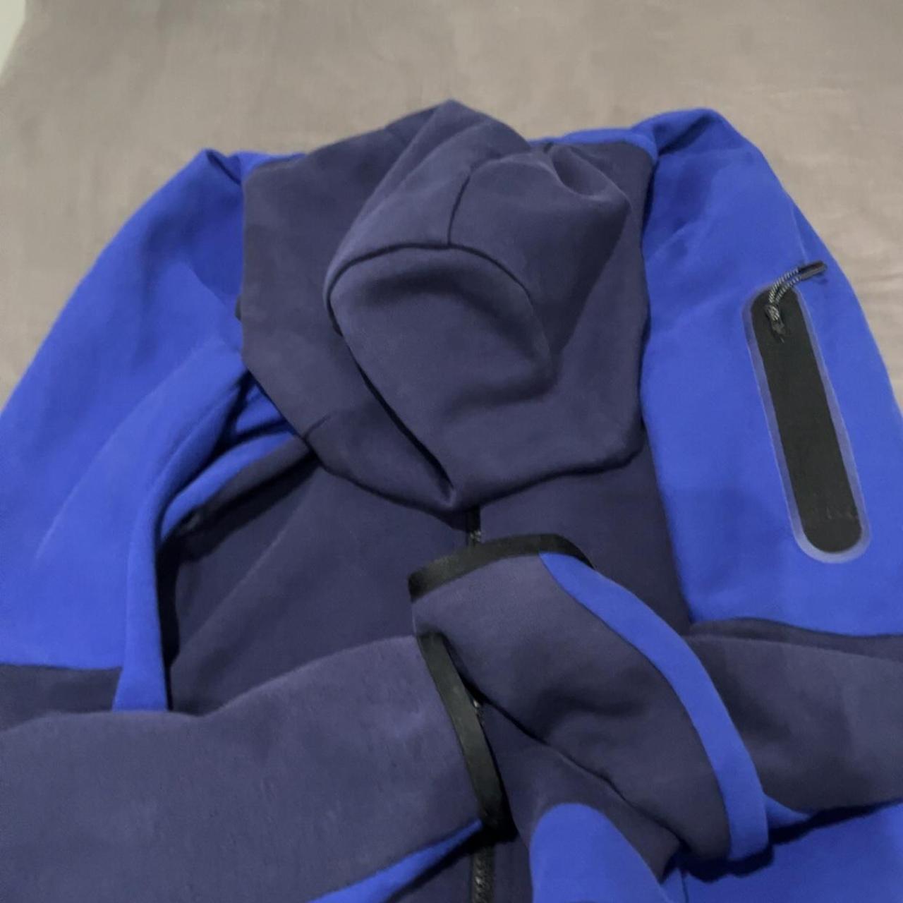 royal blue tech fleece selling as well as the... - Depop