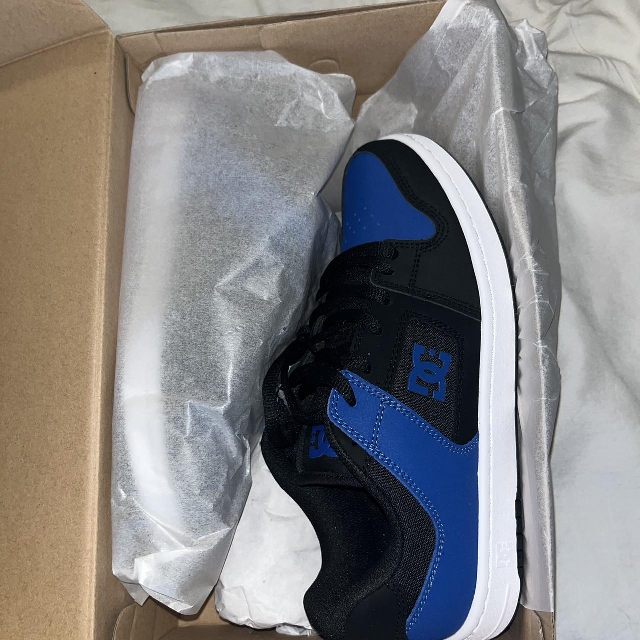 DC Shoes Manteca 4 black and blue size 8 brand new - Depop
