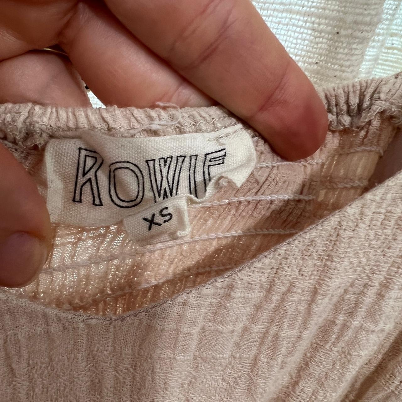 Rowie The Label Luma Midi in Bone 100%cotton, fully... - Depop