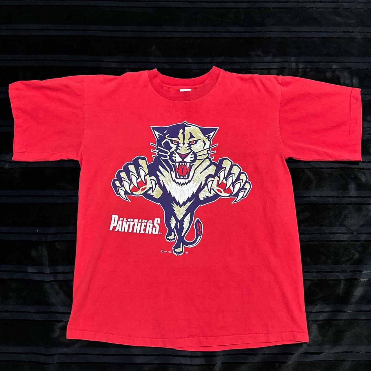 Vintage 1993 Florida Panthers Single Stitch Tee Depop