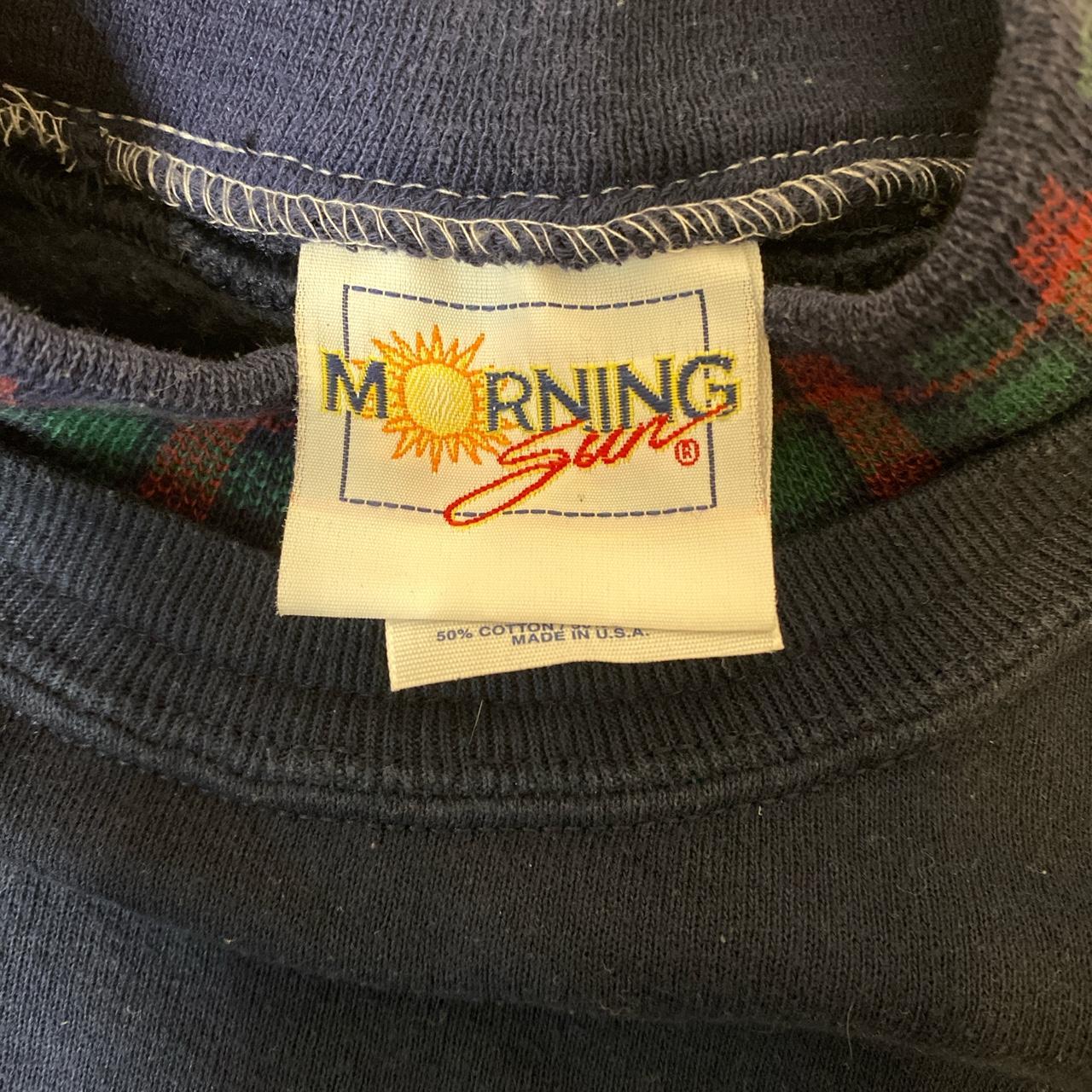 Vintage Morning sun jerzees made in USA sweater... - Depop