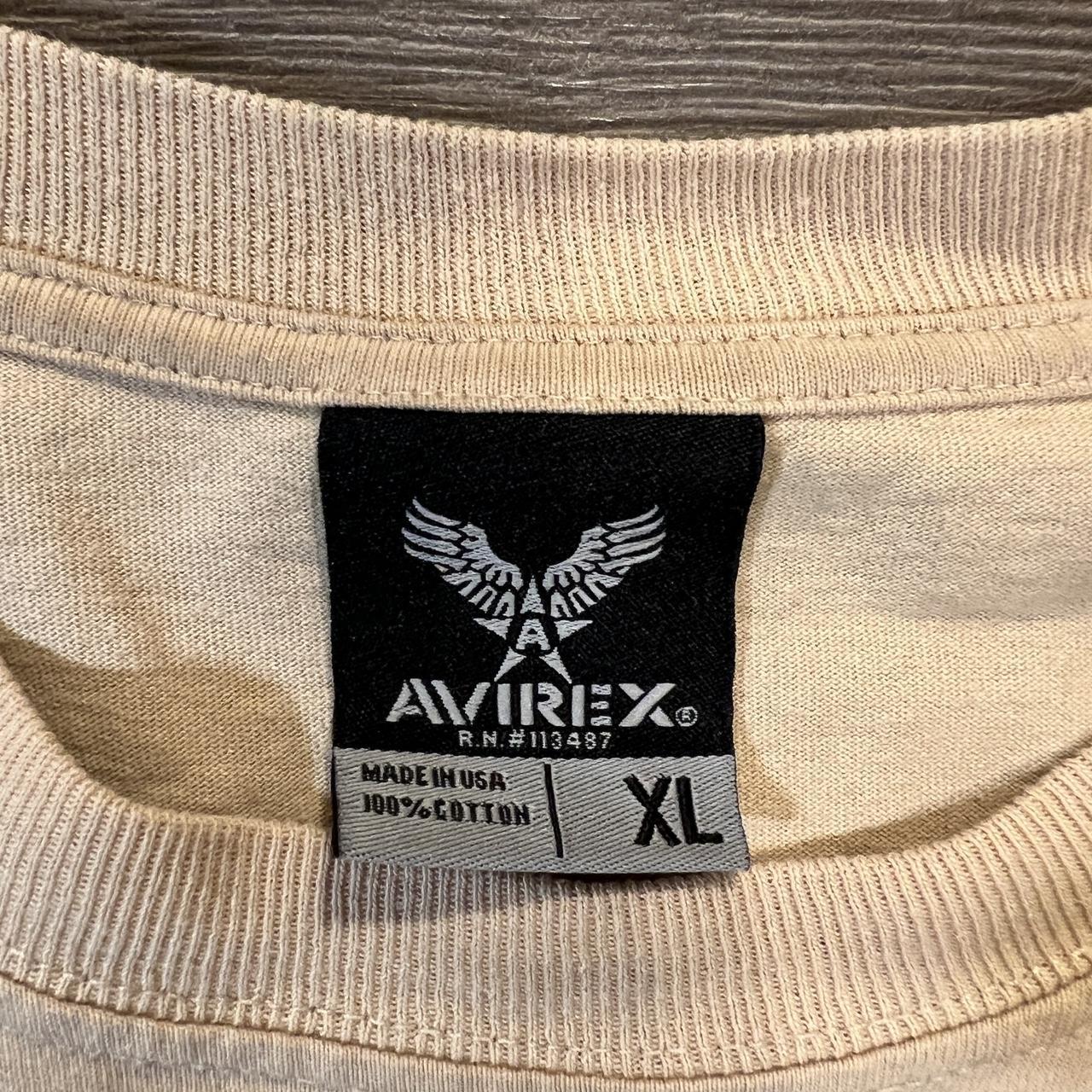Avirex Military Shirt Men’s XL Tan Dog Tag Flight... - Depop