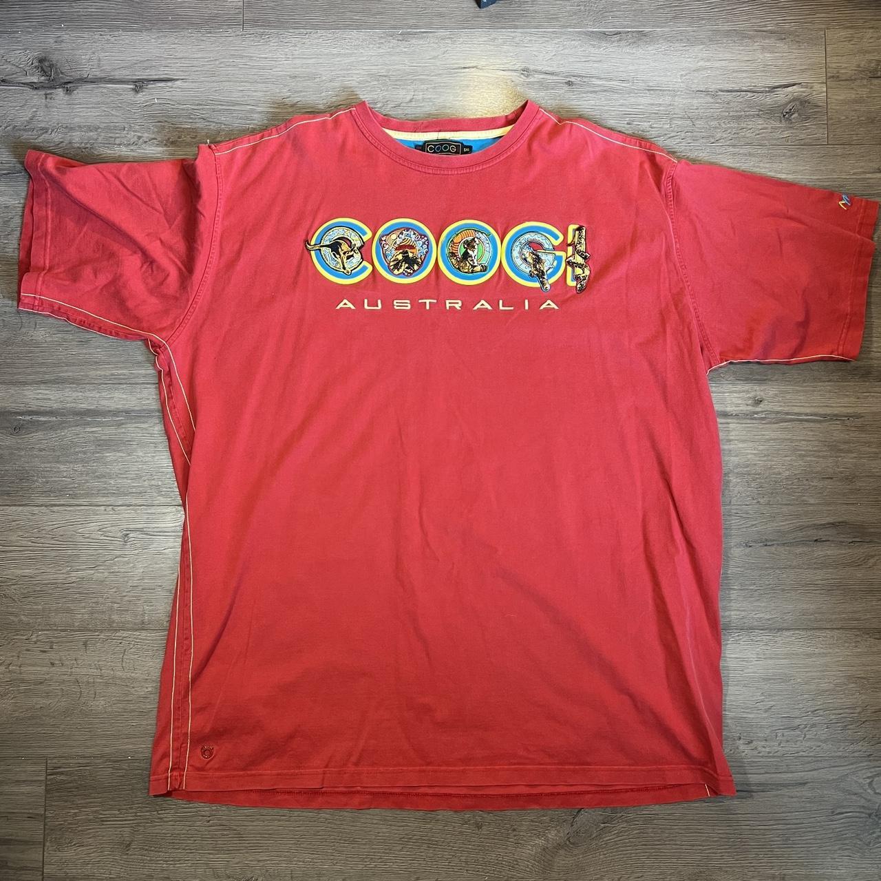 Coogi Shirt Men’s 5XL Red Embroidered Australia... - Depop