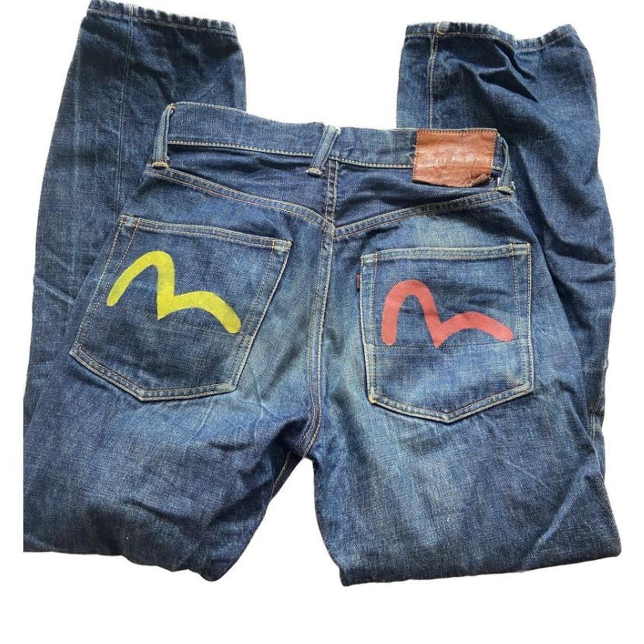 vintage evisu jeans japanese selvedge denim good... - Depop