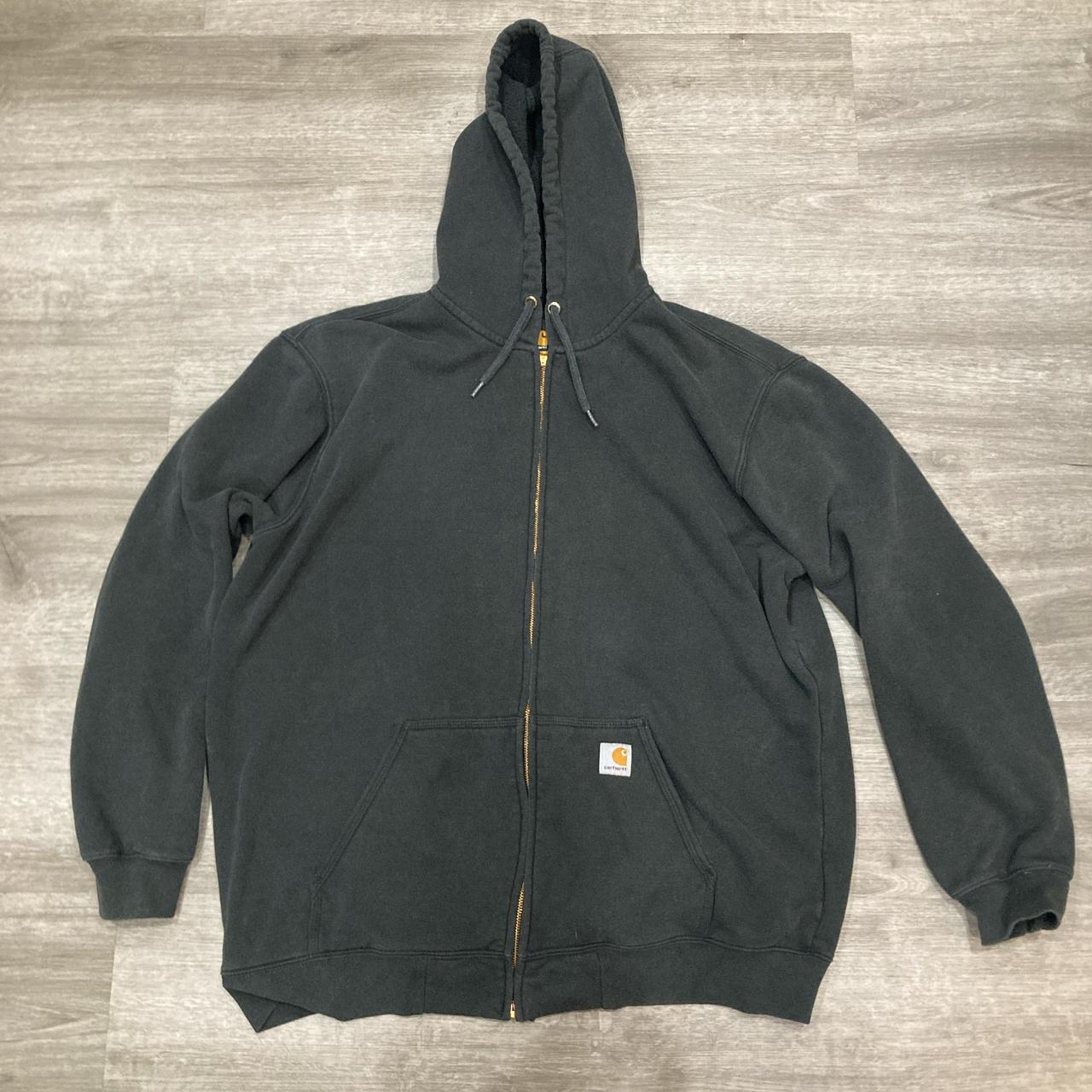 Black Carhartt Zipup Pull tab on zipper needs to... - Depop