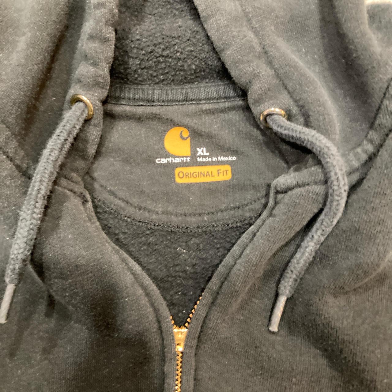 Black Carhartt Zipup Pull tab on zipper needs to... - Depop
