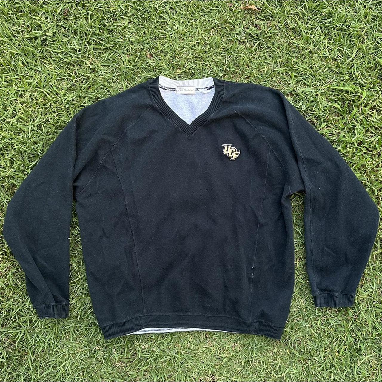 Men's Black and Gold Jumper | Depop