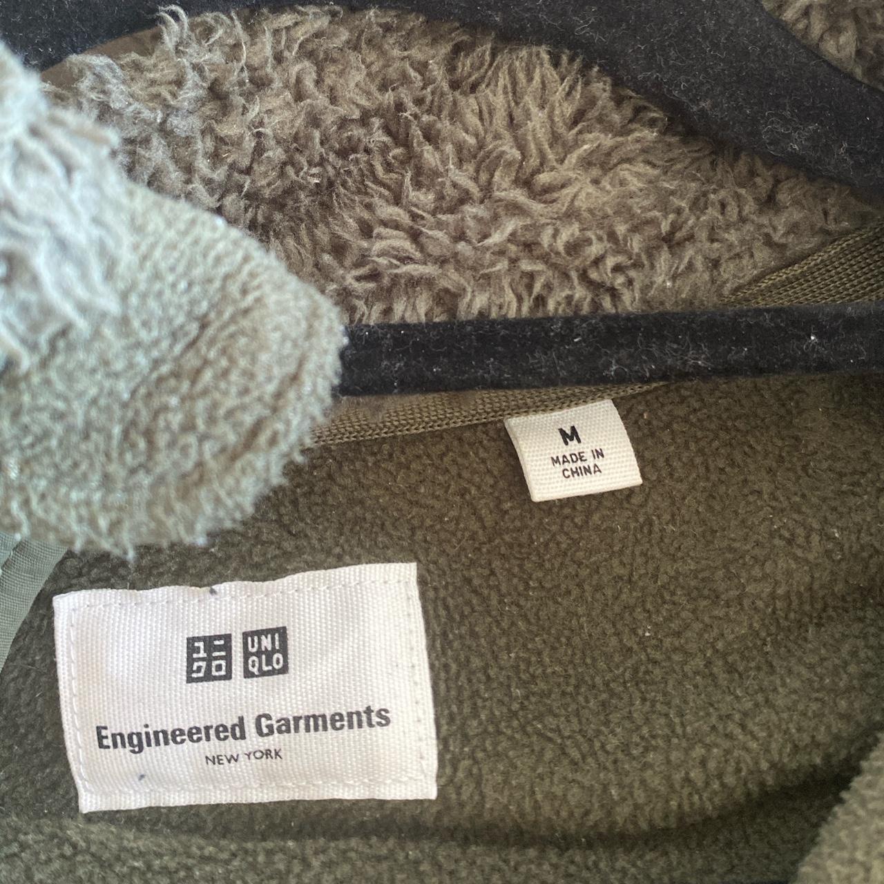 engineered garments x uniqlo green fleece. Size M - Depop