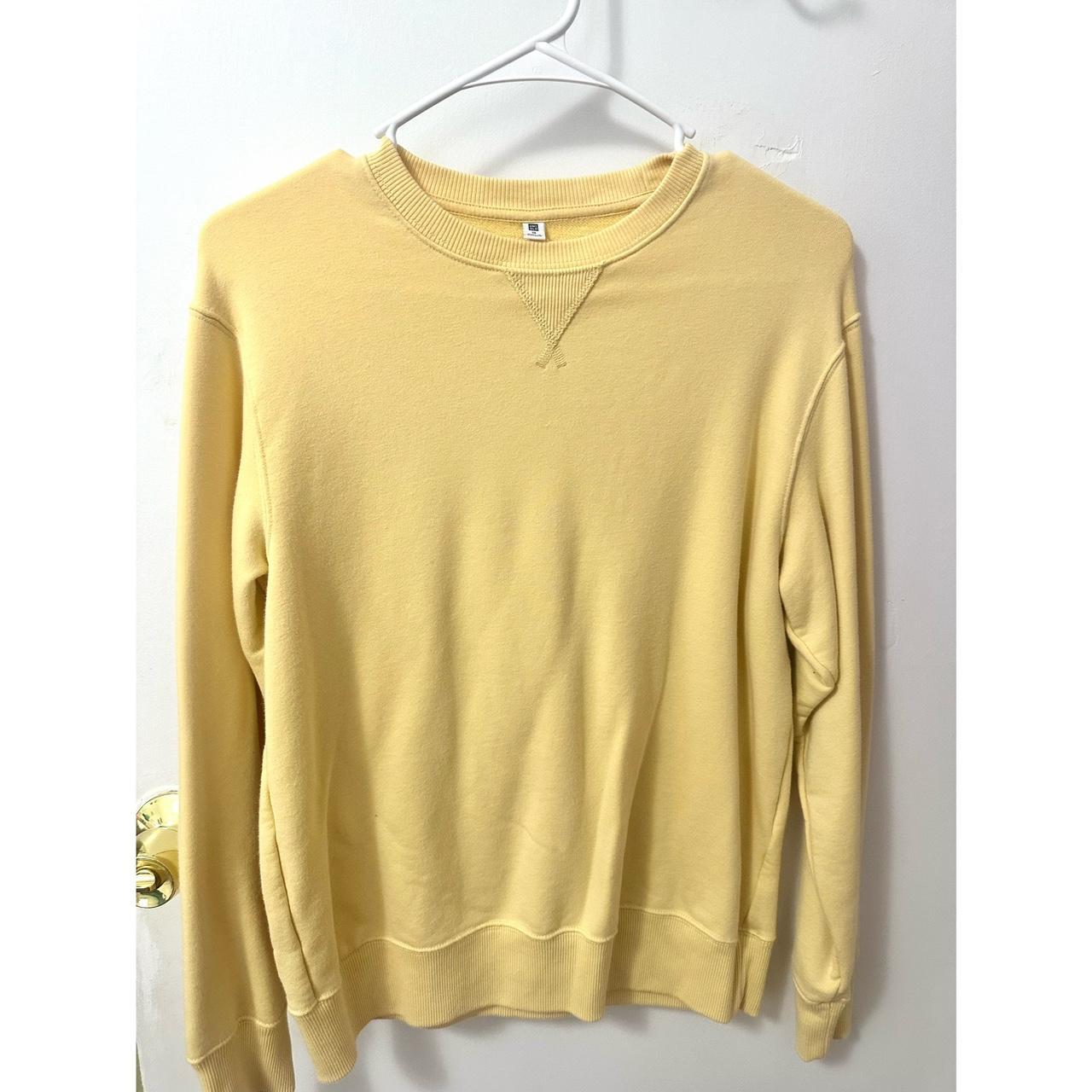 yellow UNIQLO sweater in size 13, fits like a... - Depop