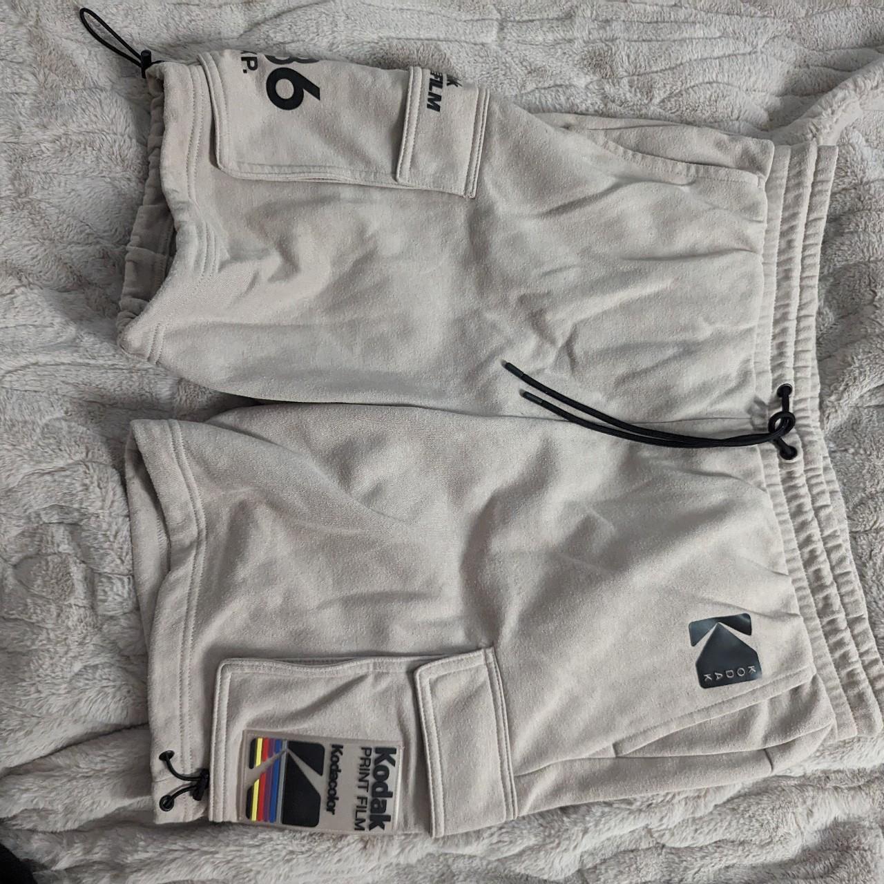 Large tan Kodak/H&M collab shorts. wore to play... - Depop