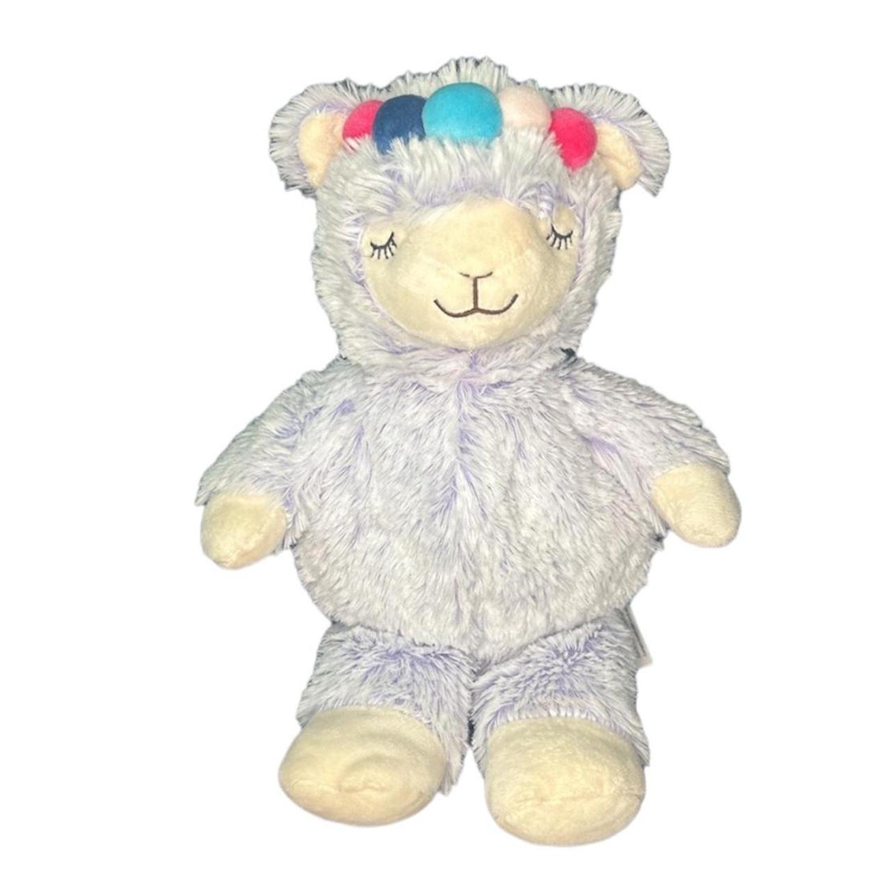 pastel purple weighted heat pack sheep plushie. heat... - Depop