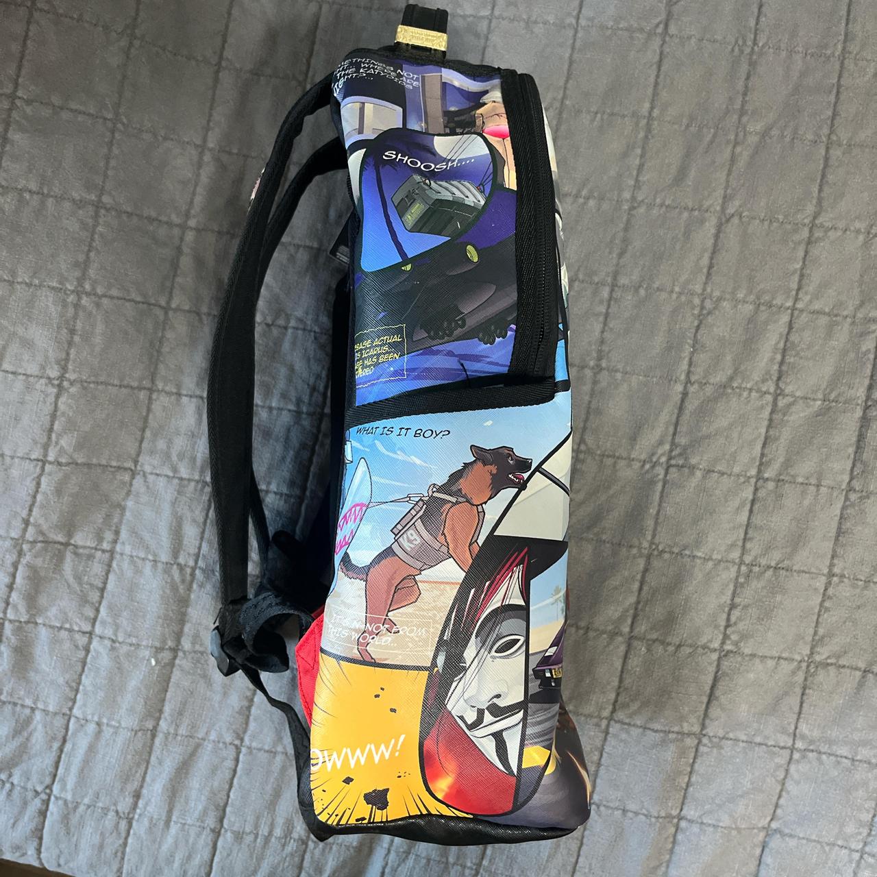 Comic Sprayground backpack - bought 1 month... - Depop