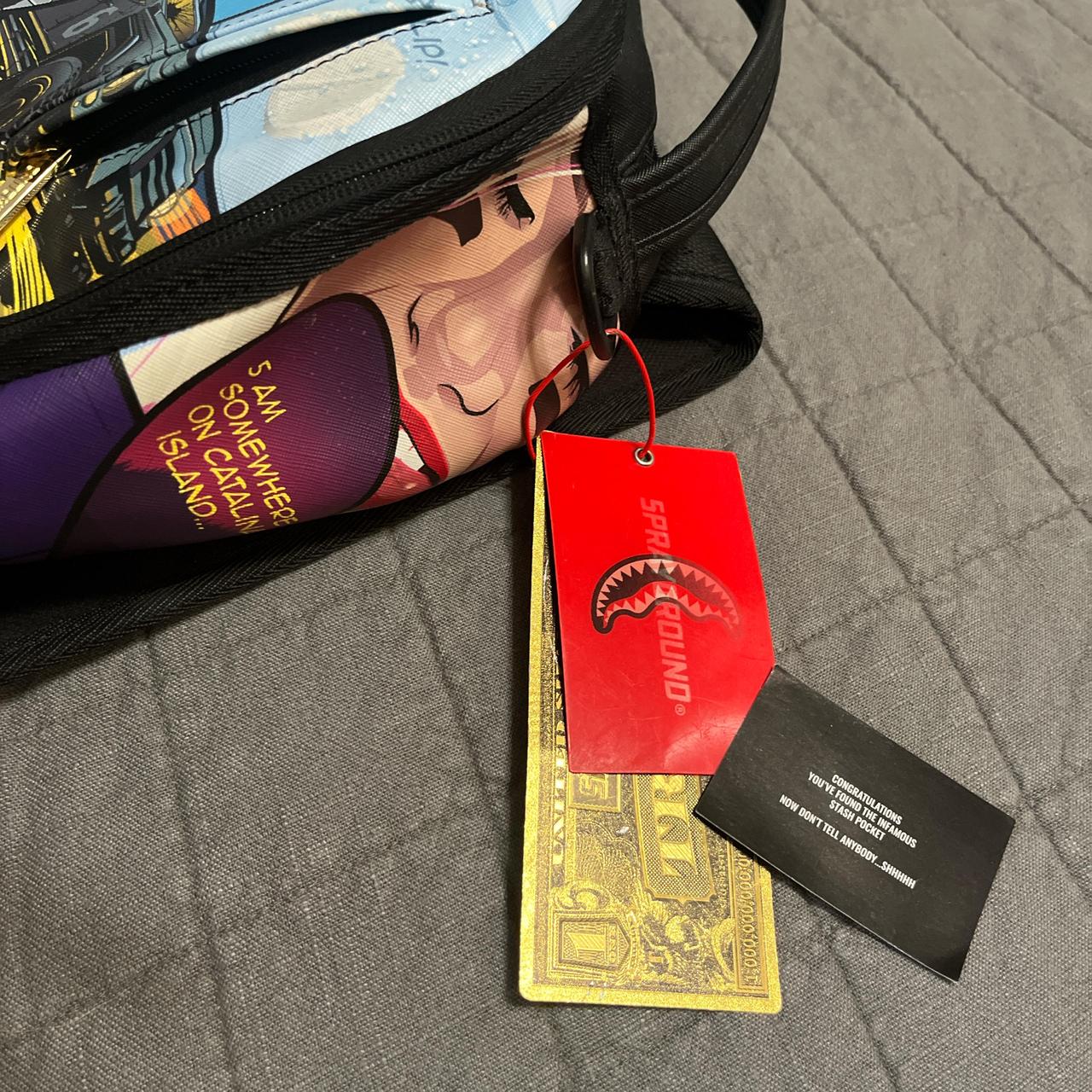 Comic Sprayground backpack - bought 1 month... - Depop