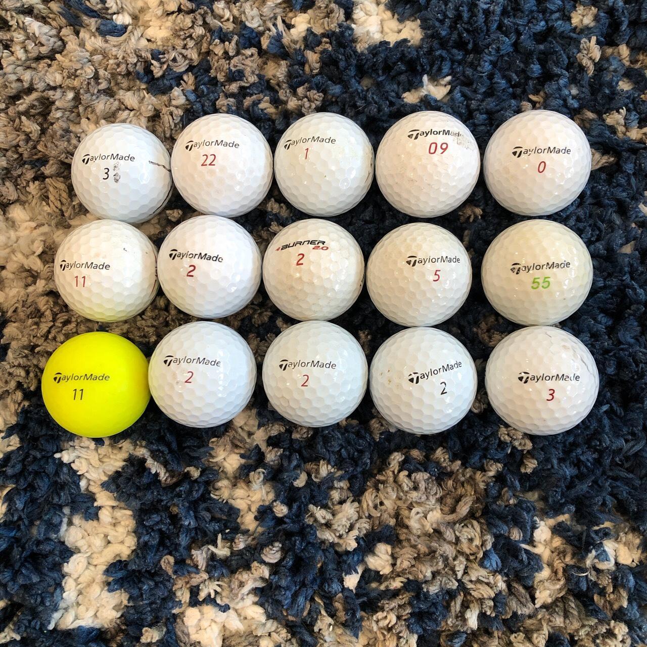 15 Miscellaneous TaylorMade Golf Balls - Depop