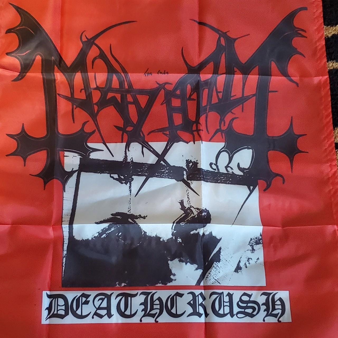 Mayhem flag poster 40x 60 cm smaller flag - Depop