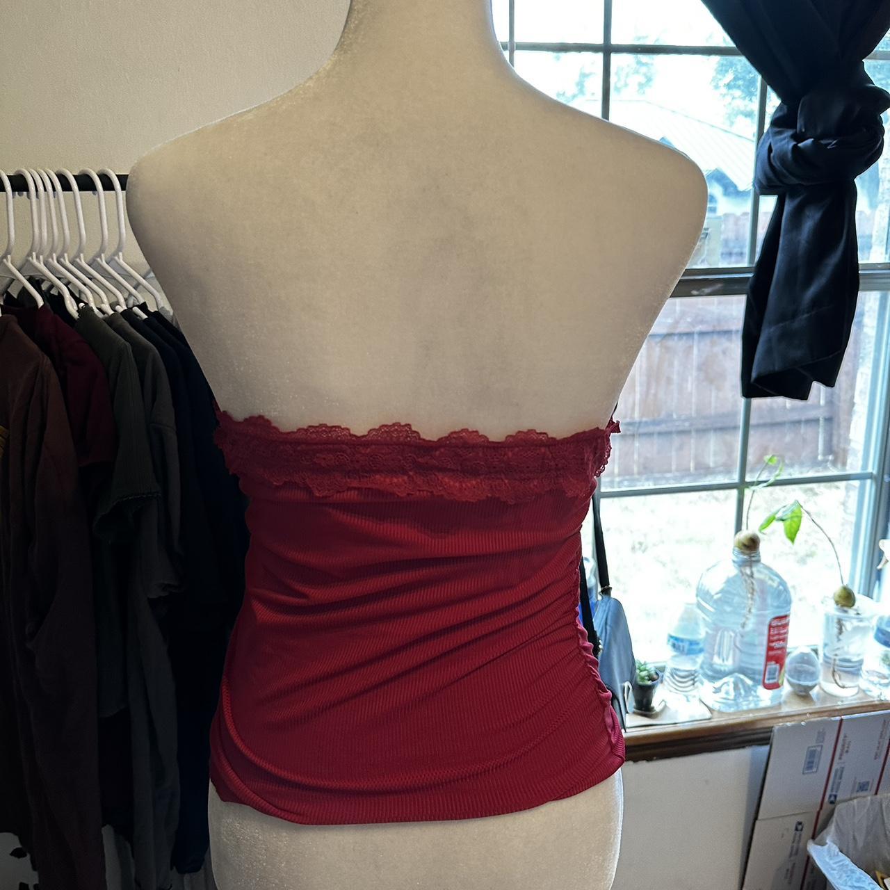 Shein red tube top size M Super cute top ️ - Depop