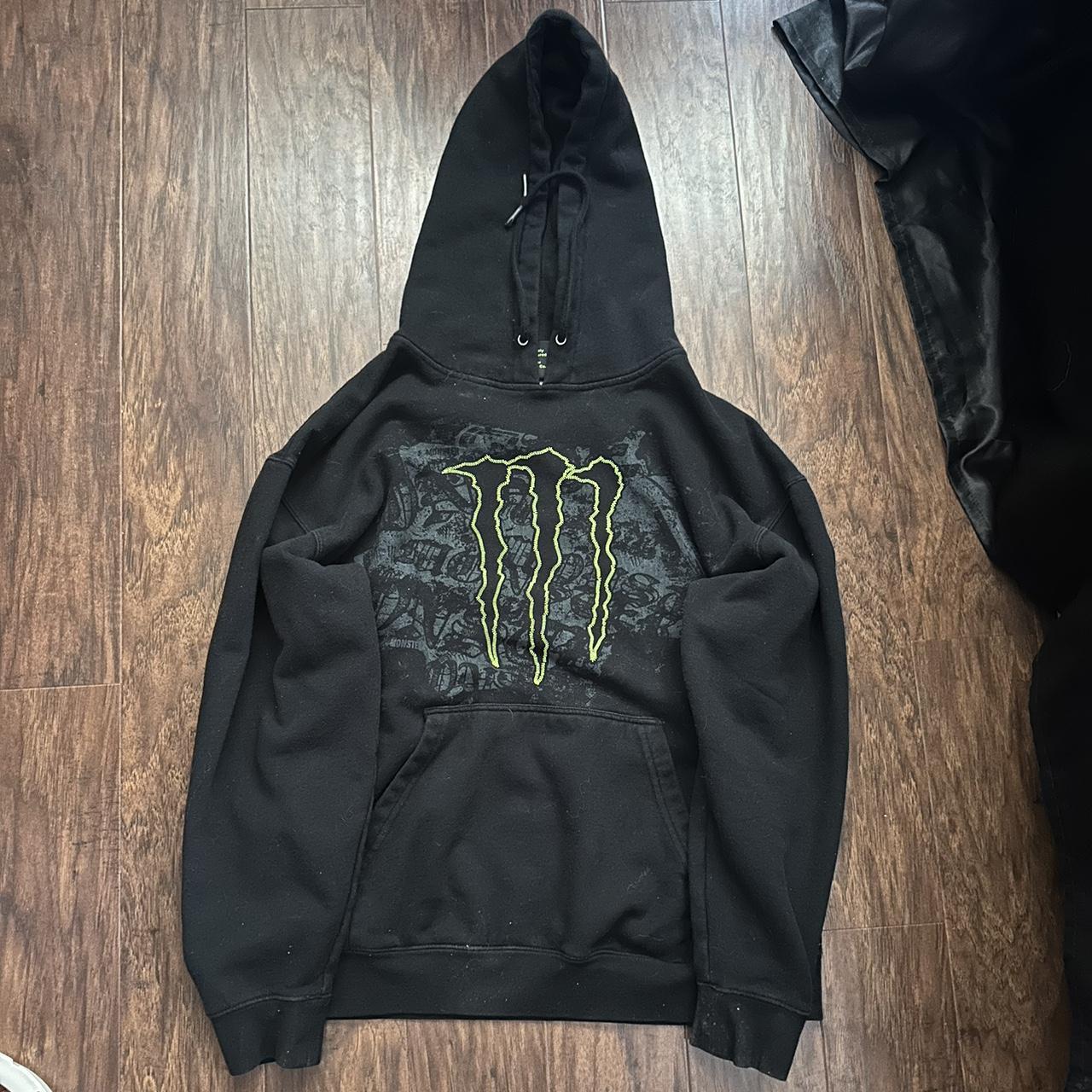 Y2K STAFF ONLY Monster Energy hoodie Sick Grunge Emo... - Depop