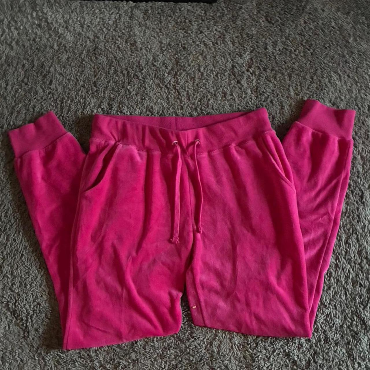 fashionova pink velour matching set tracksuit both... | Depop