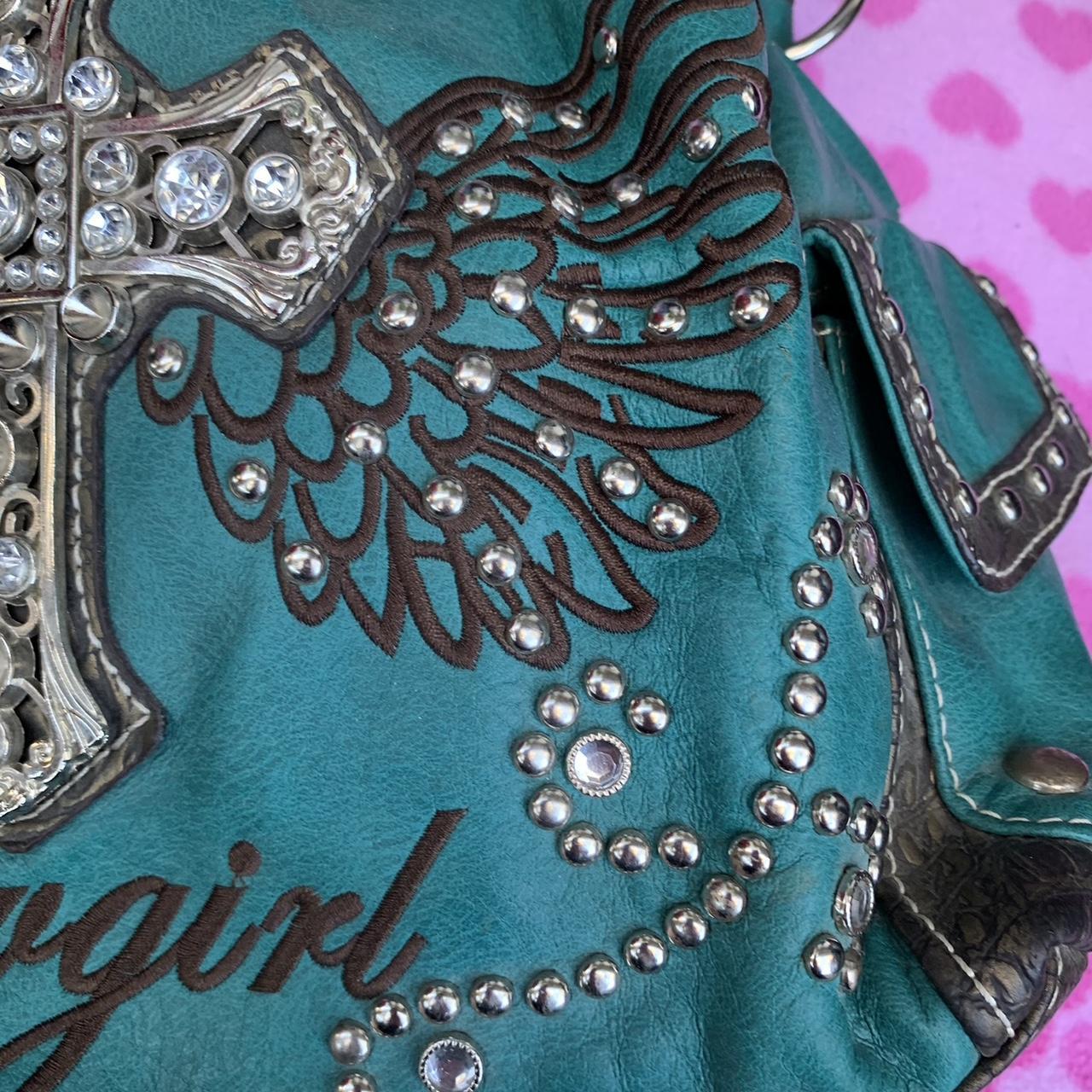 Y2k bling cross purse 💋no offers Has rhinestones... - Depop