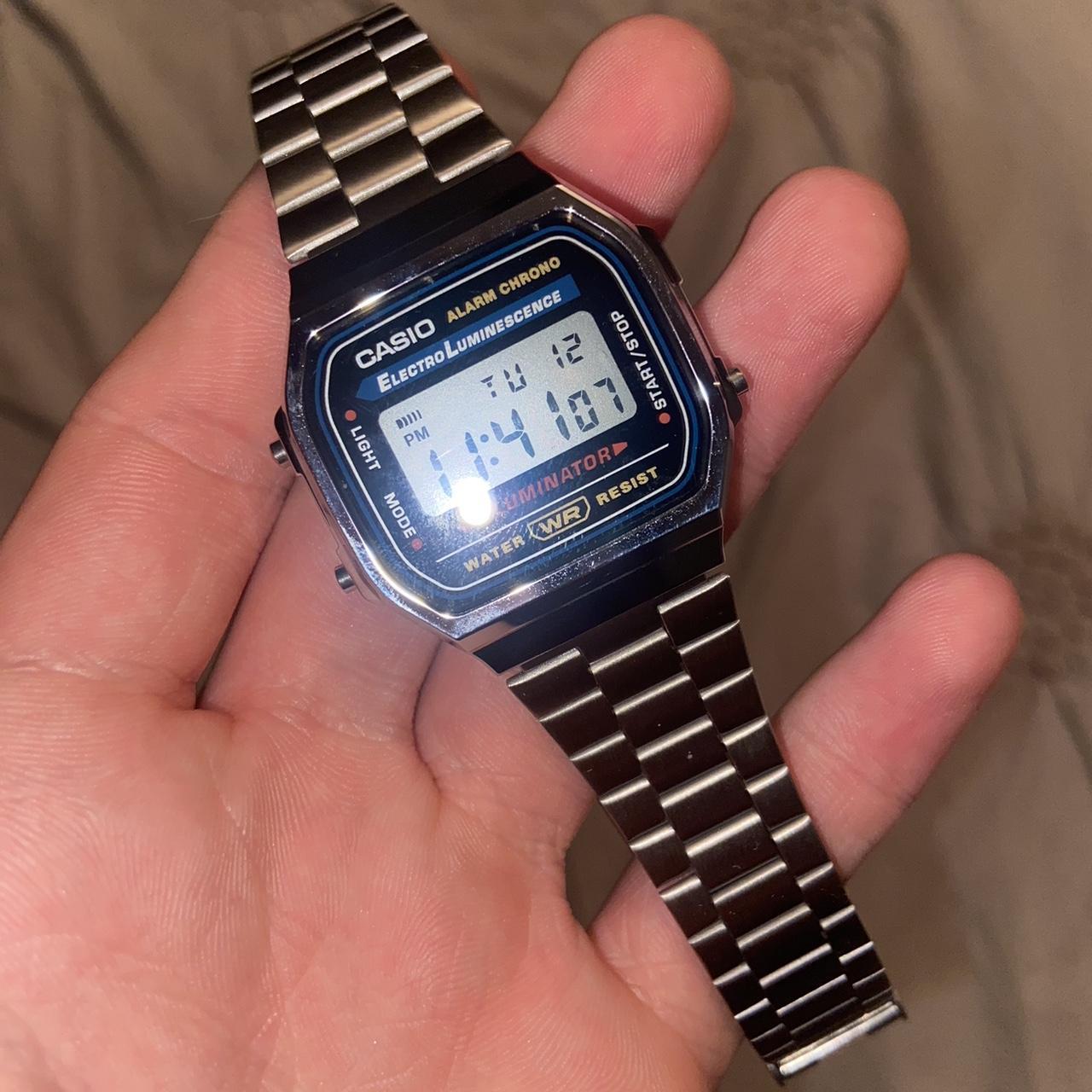 Y2K VINTAGE 2000s Casio Digital Time Watch Brand new... - Depop