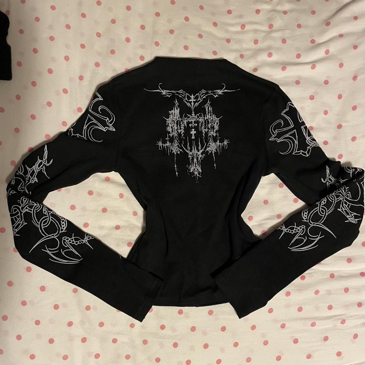 Nevstudio Gothic Print Crop Top. I absolutely LOVE... | Depop