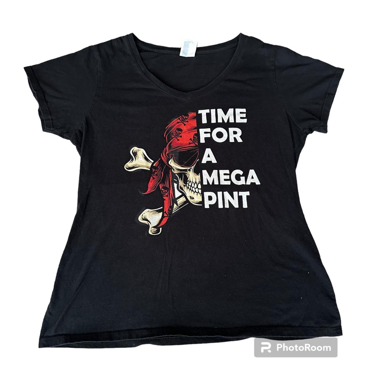 Mega Pint Pirate T-Shirt Johnny Dep Quote Size... - Depop