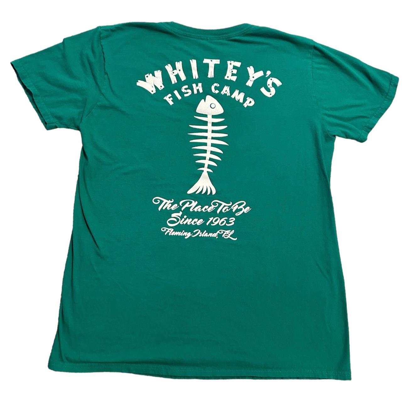 Whitey's Fish Camp Green T-shirt Mens Size Small Got... - Depop