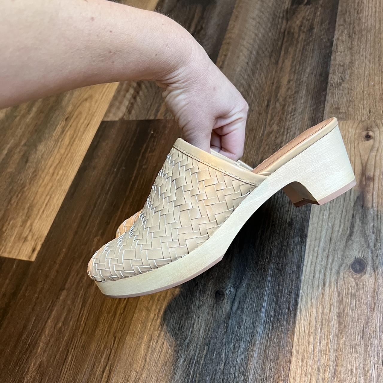MADEWELL NWOT The Jordan Clog in Woven Leather |... - Depop
