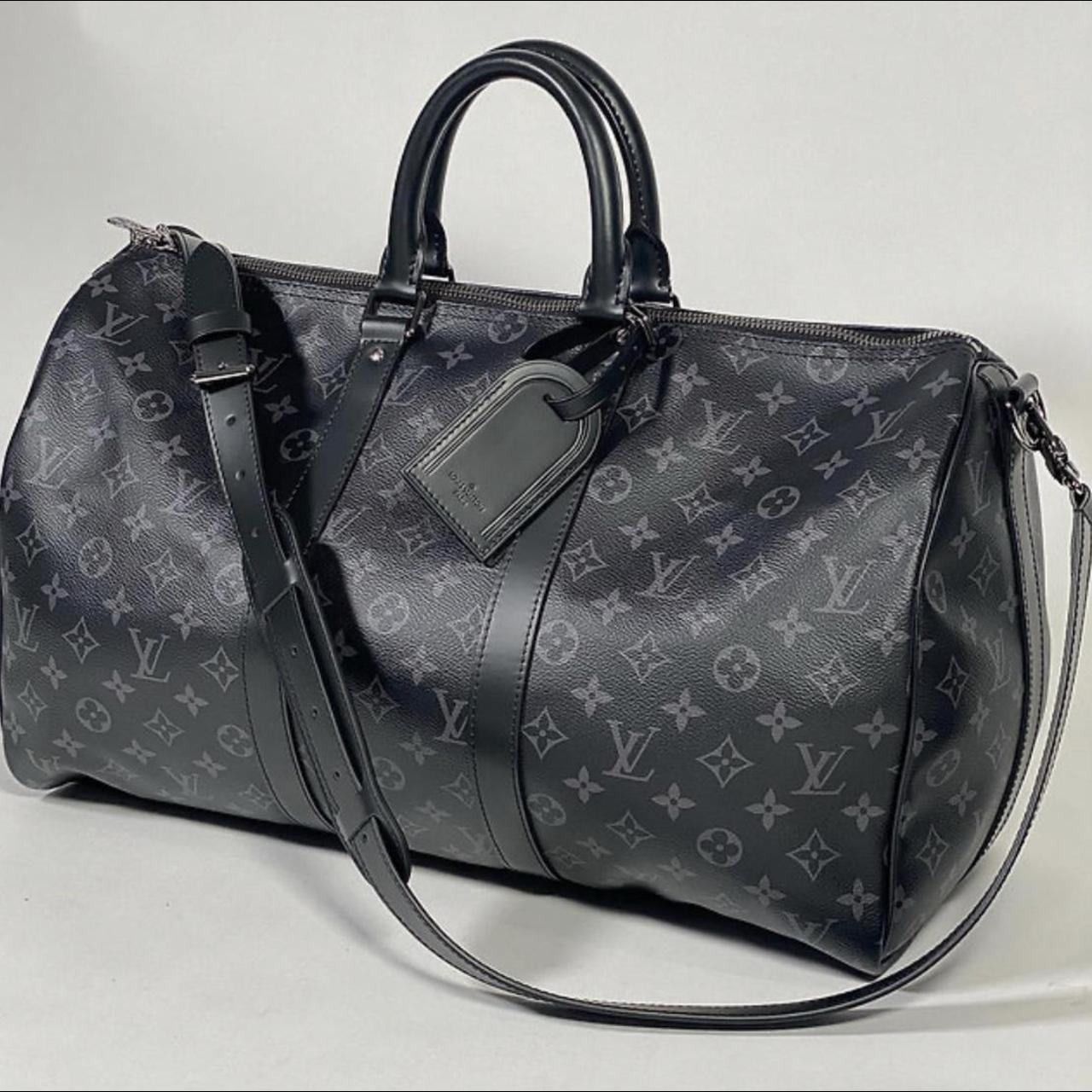 Louis Vuitton black duffle bag brand new... - Depop