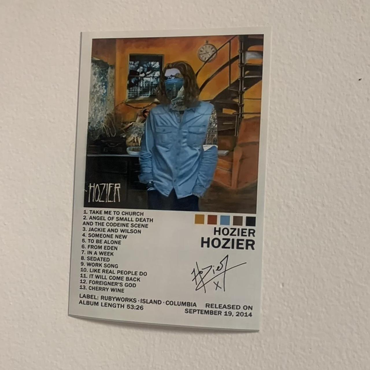 Hozier mini poster 4x6 inches *signature is not... - Depop