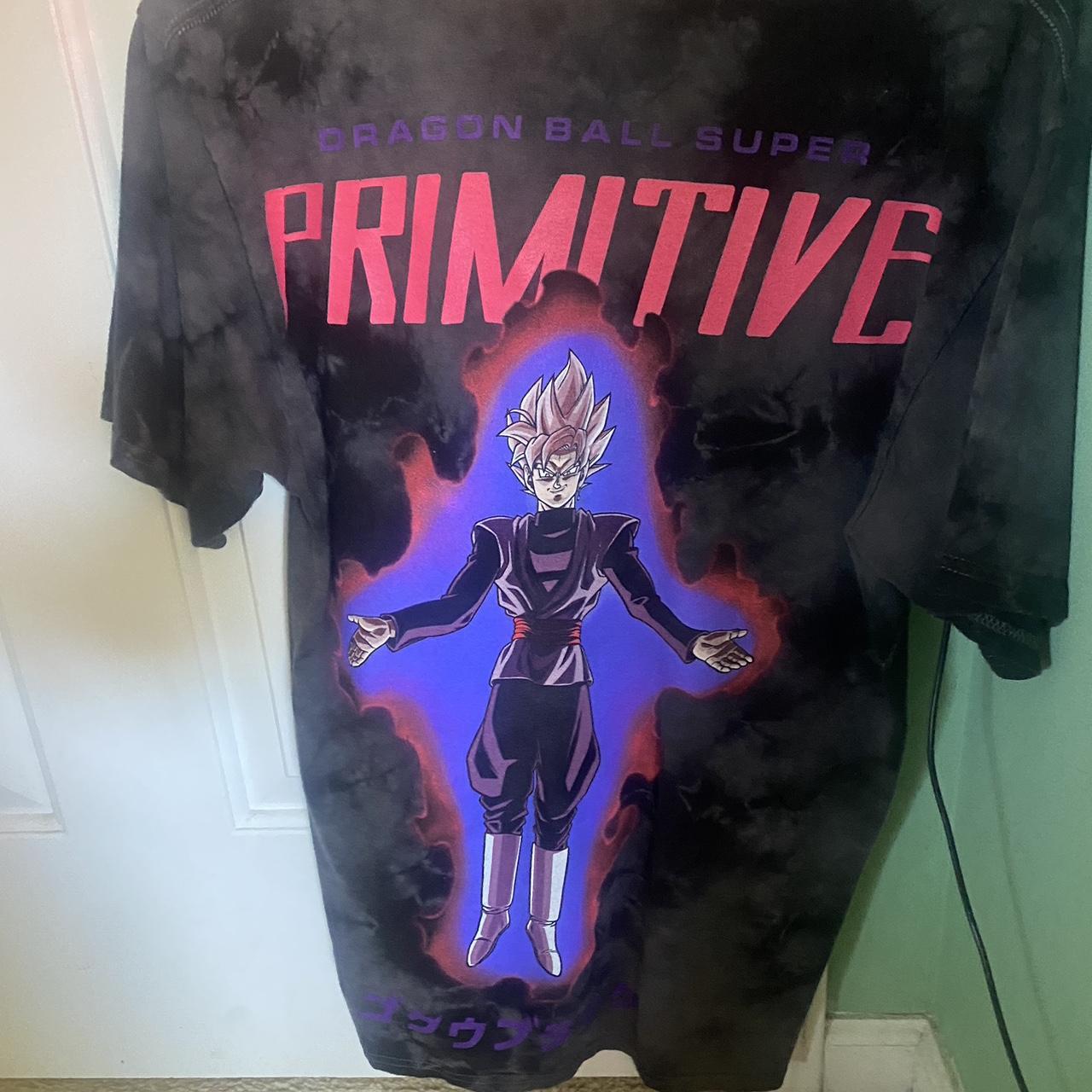Primitive x Dragon Ball Super Goku Black Rose Washed... - Depop