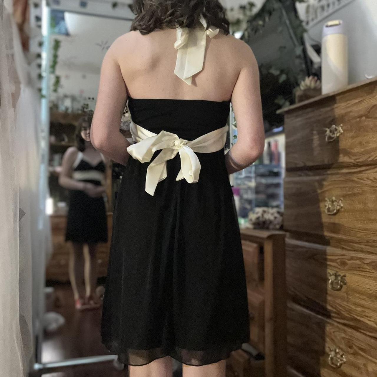 Black ruby rox dress with bow #bow #blackdress #dress - Depop