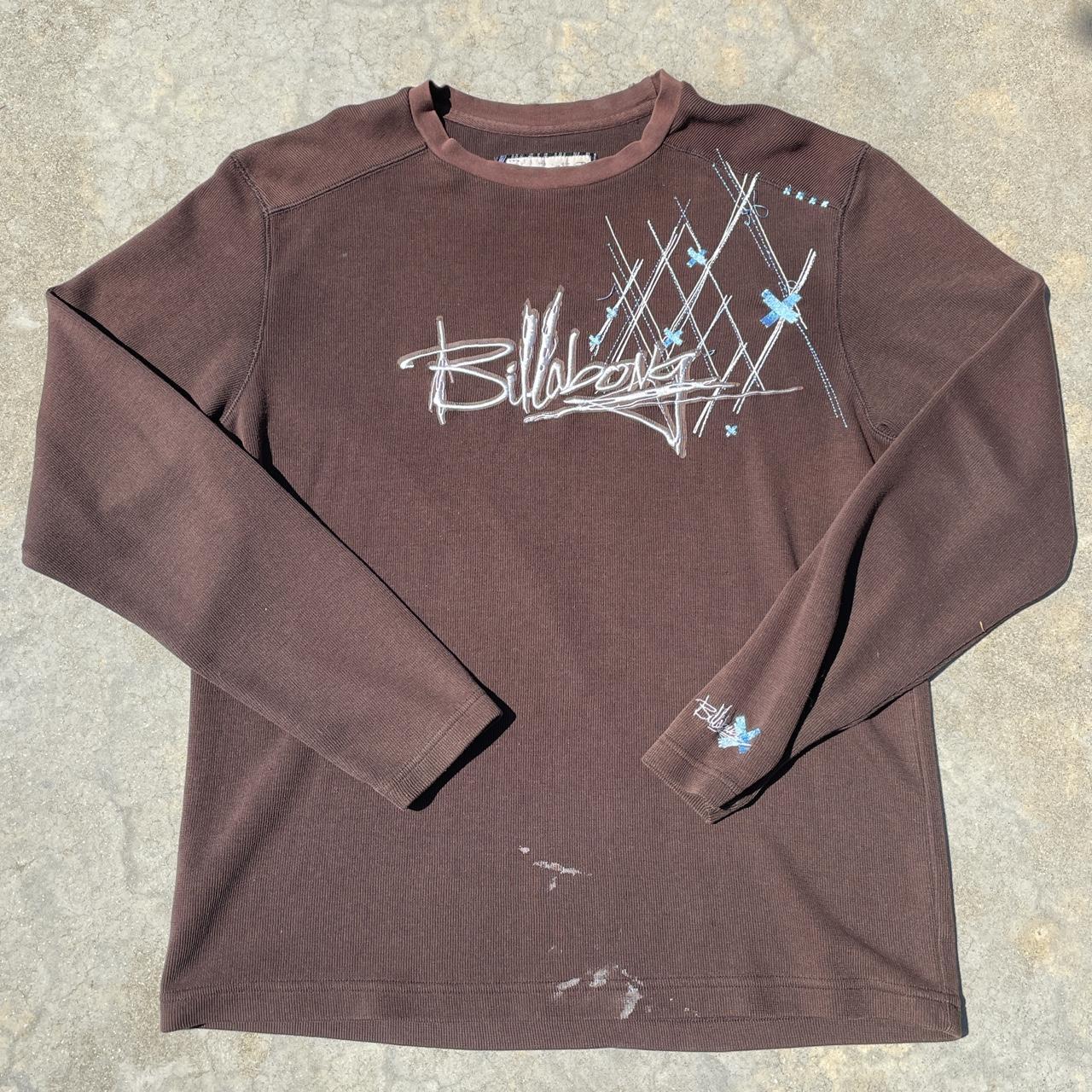 Vintage Y2K Billabong thermal Y2K cyber grunge... - Depop