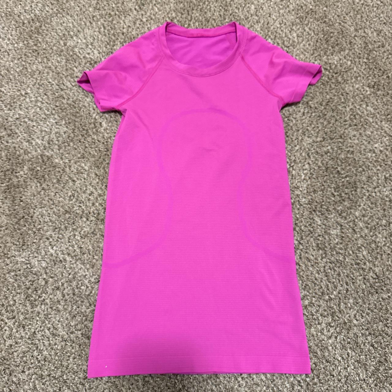 Hot pink Lululemon swiftly tech. Size 2. Never been... - Depop