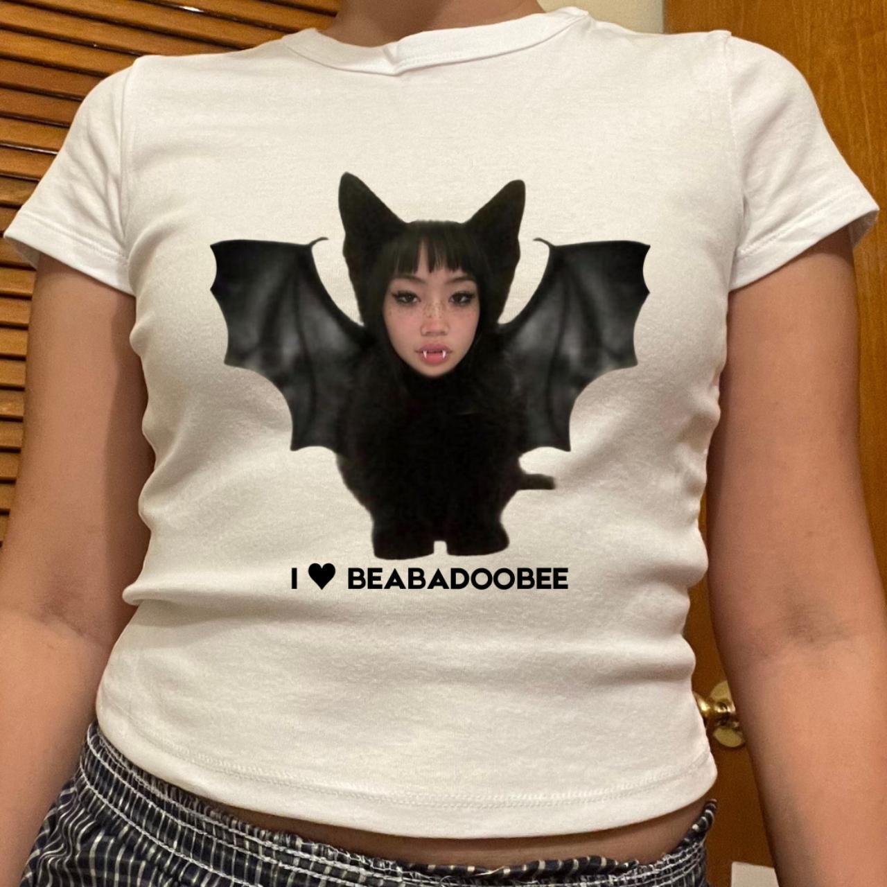 *mockup* halloween cute beabadoobee bat t shirt with... - Depop