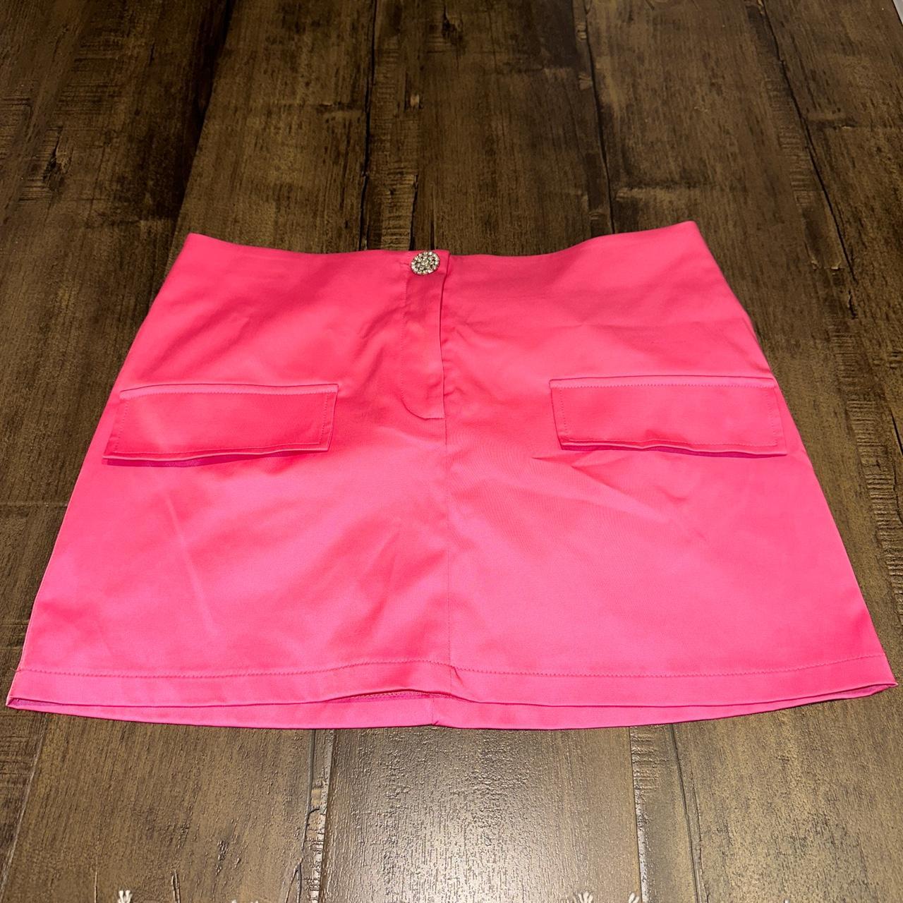 Zara Hot Pink High Waisted S mini skirt! Summer... - Depop